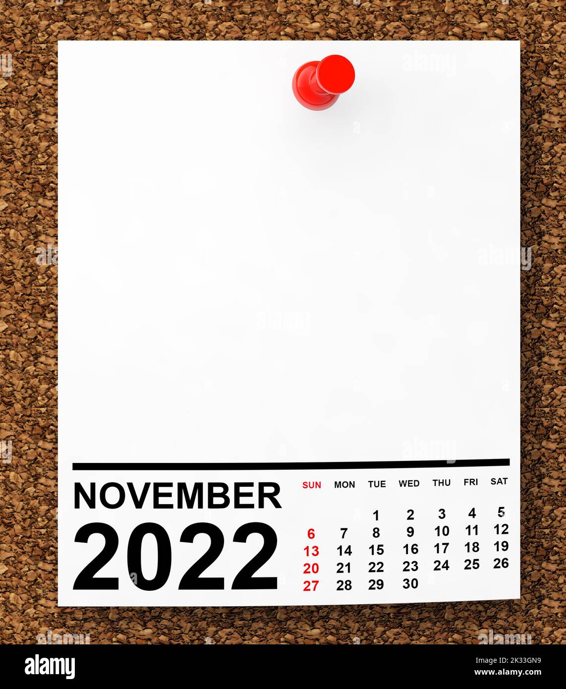 Blank Calendar Template November 2022