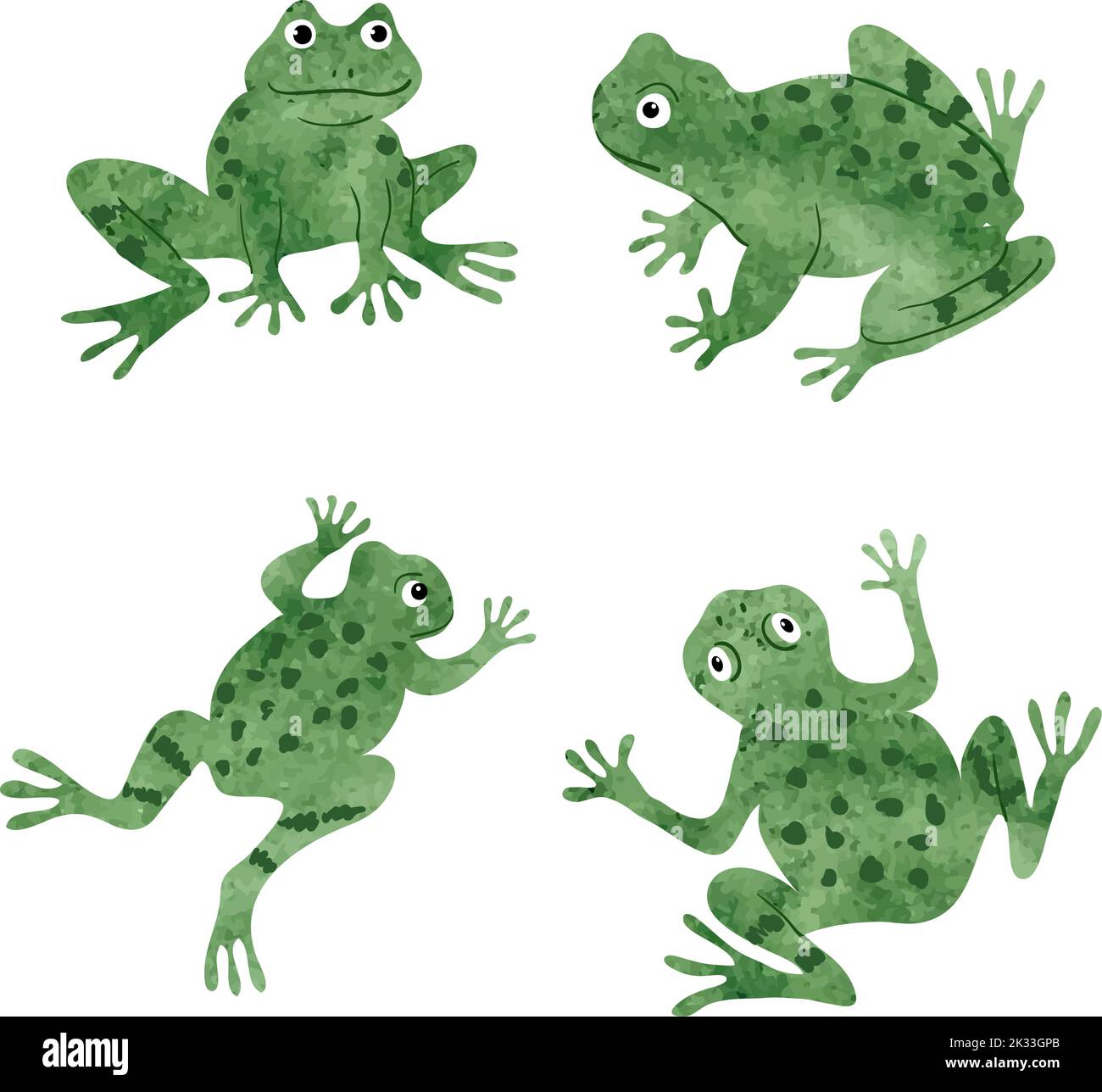 Tree Frog Jumping Drawing