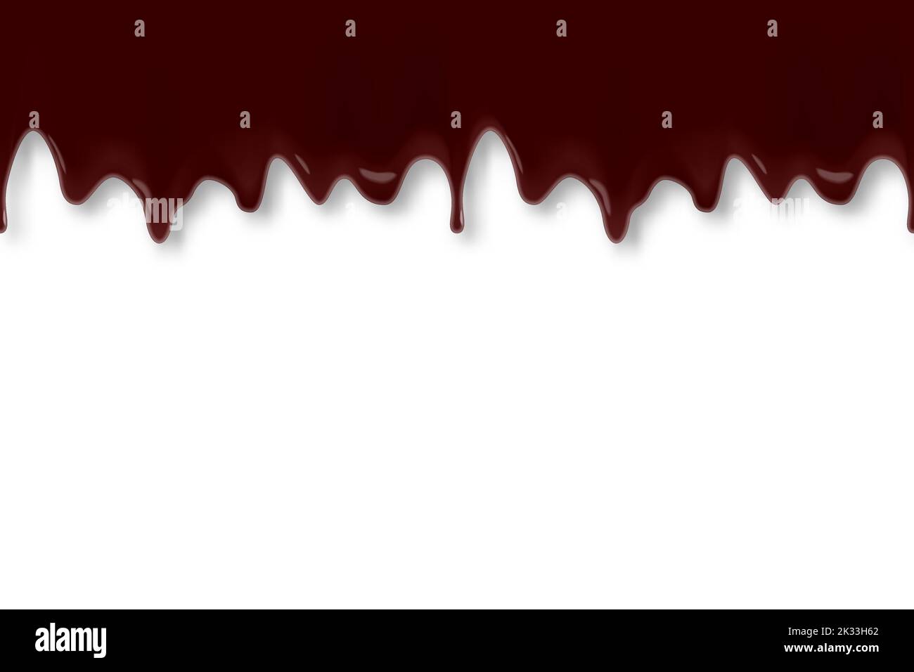 Dripping chocolate cream or syrup banner or border Stock Vector Image ...