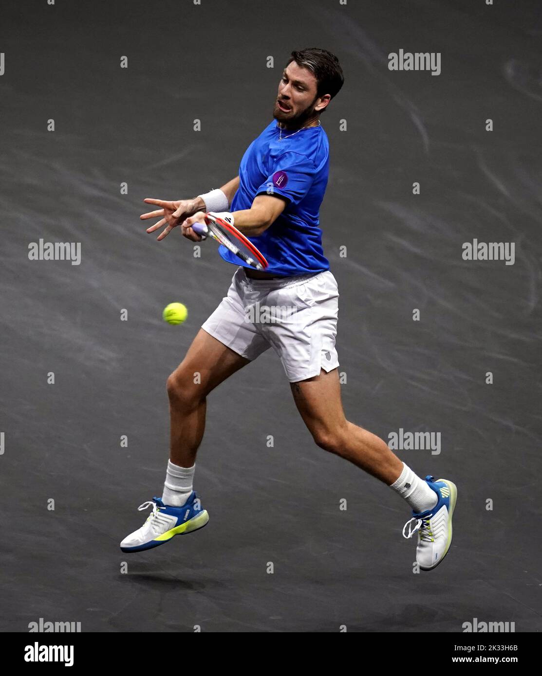 Team Europe's Cameron Norrie in action against Team World's Taylor ...