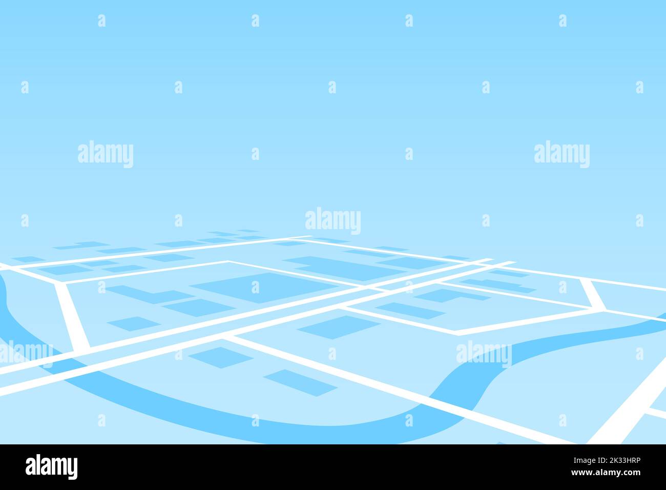 City map in flat style. Image of the city from above Stock Vector Image ...