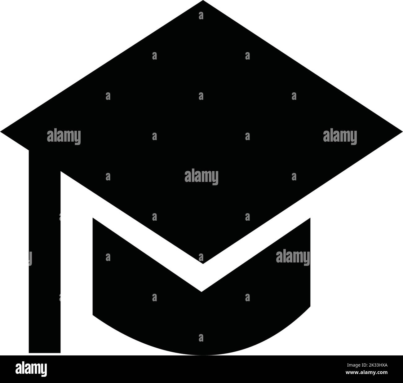 A toga cap icon stock vector image isolated on a white background Stock ...