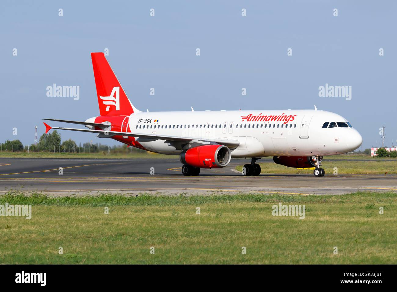 Animawings Airbus A320 aircraft. Romanian charter airline Anima Wings ...