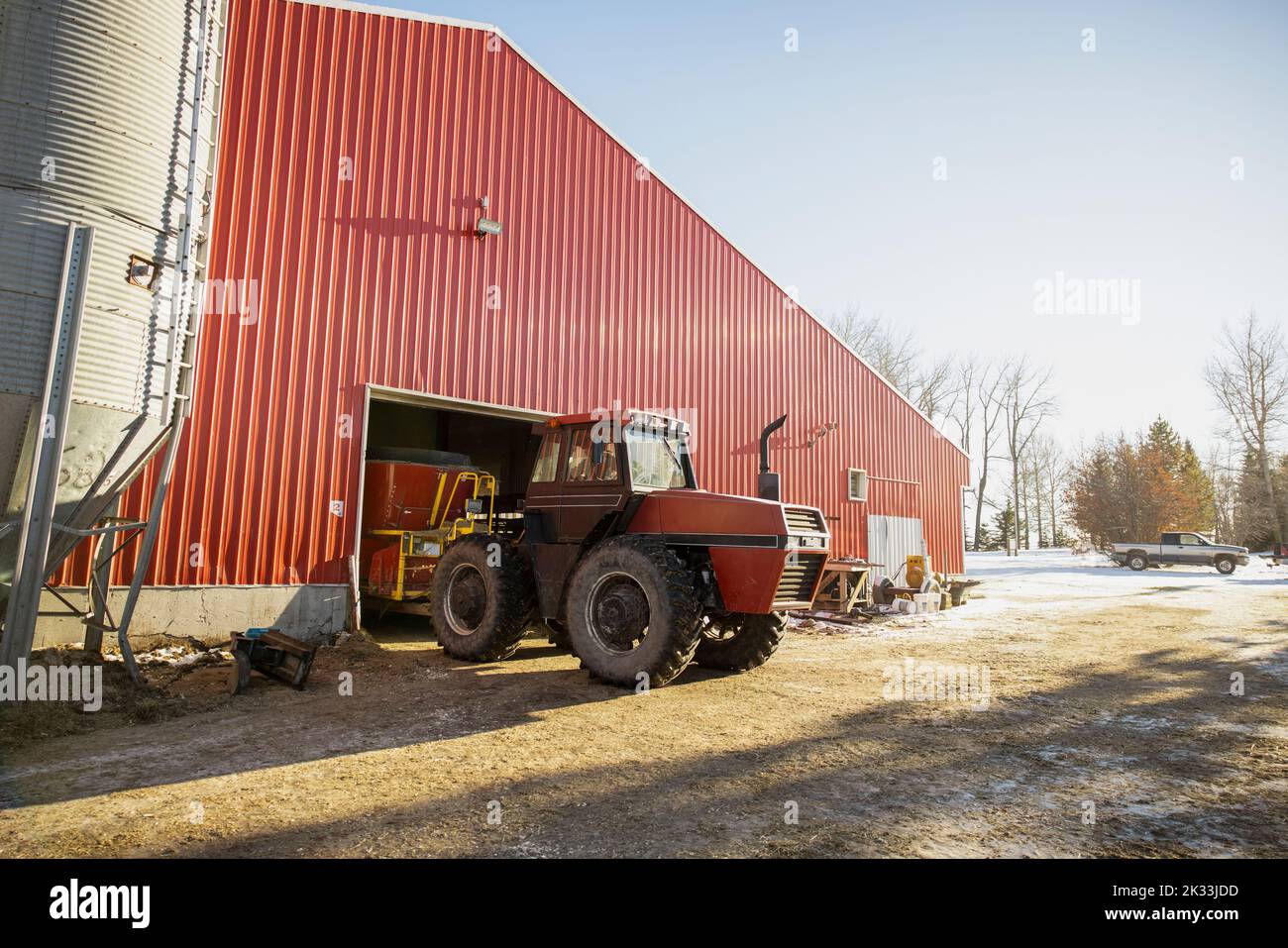 Tractor with shadow hi-res stock photography and images - Alamy