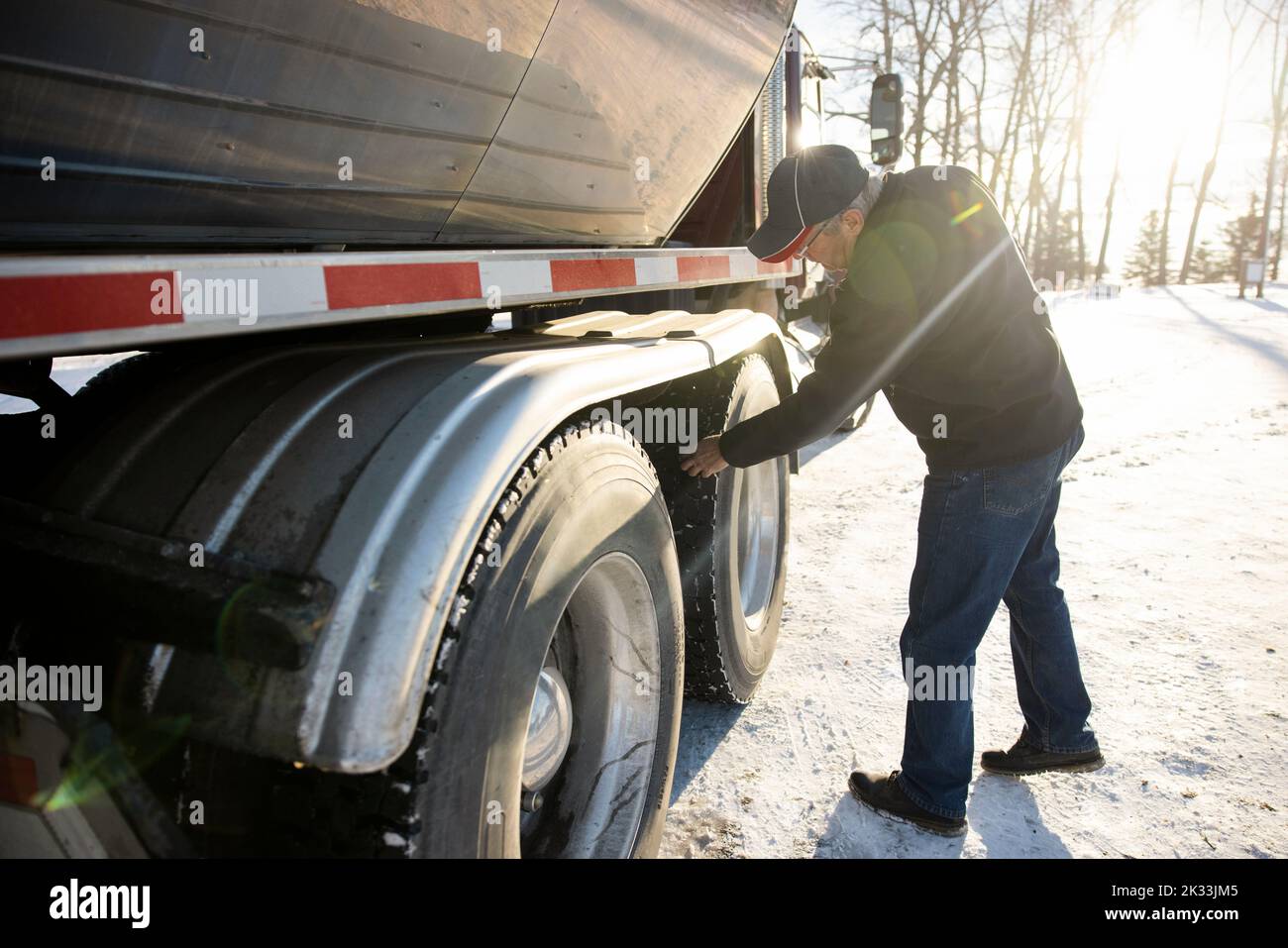 Milk tanker man hi-res stock photography and images - Alamy