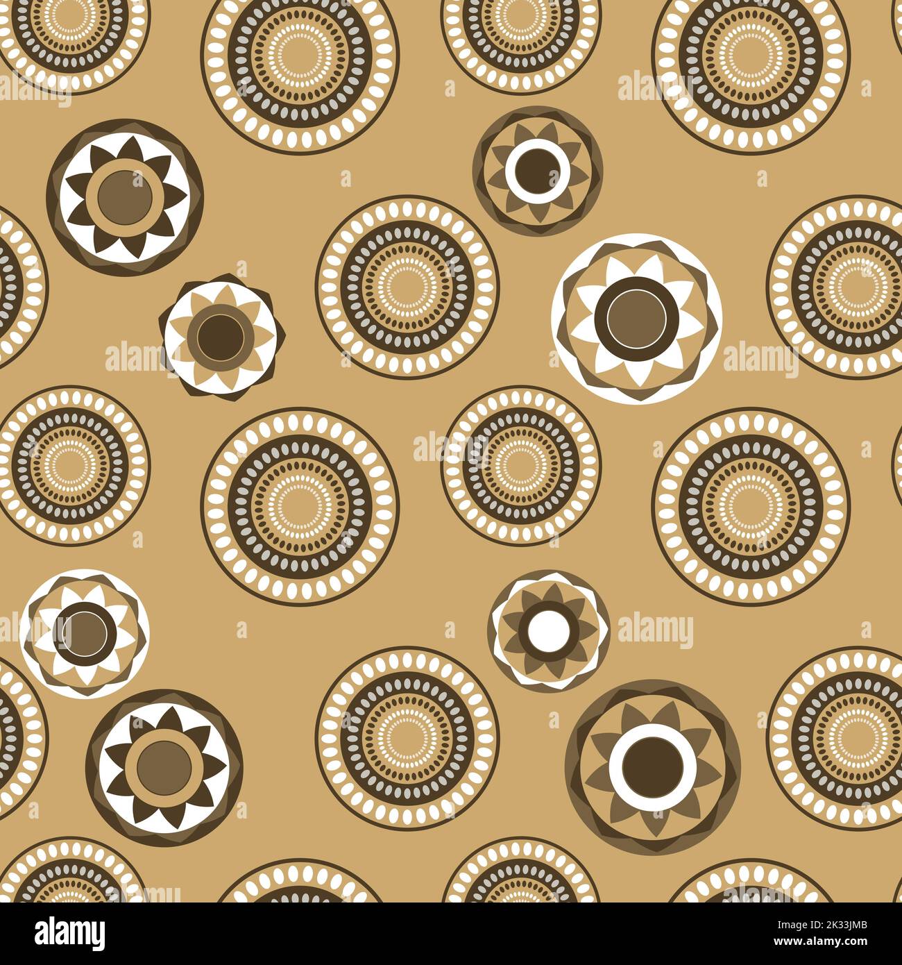 Seamless pattern with geometric aboriginal ornament. Ethnic tribal ...