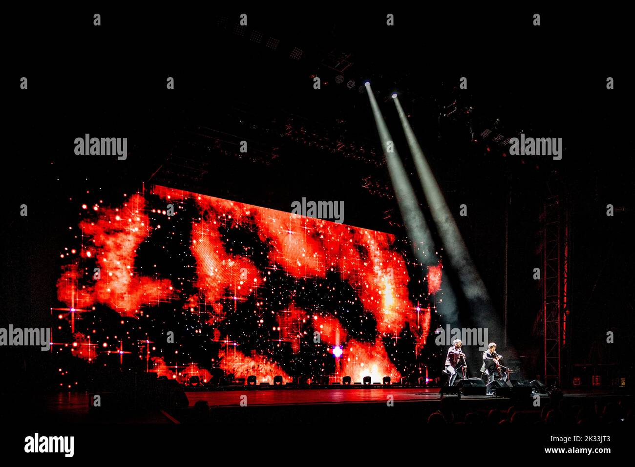 Verona Italy 22 September 2022 2Cellos - Stjepan Hauser and Luka Šulić ...
