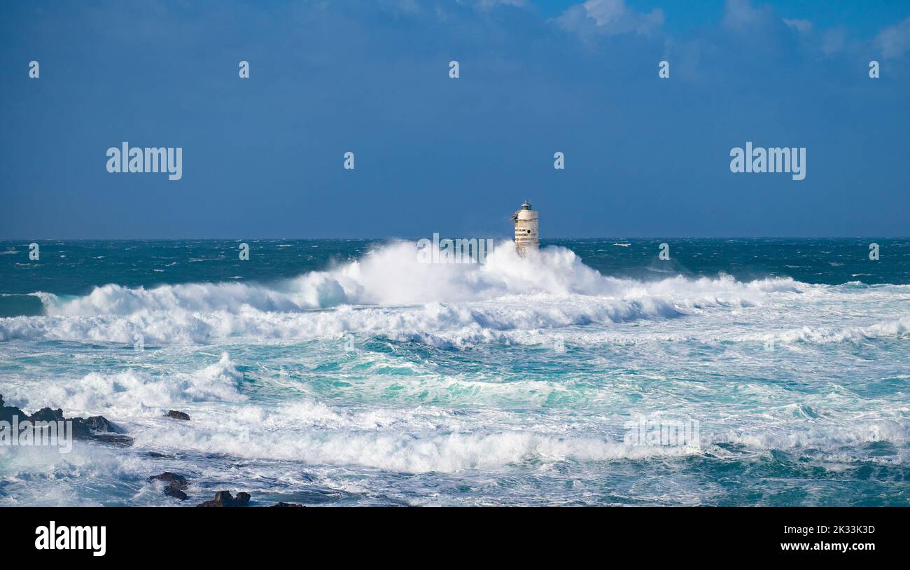 The lighthouse of the mangiarche of calasetta in southern sardinia ...