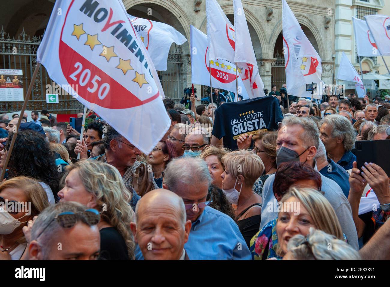 Rome, Italy 23/09/2022: M5S closing of the electoral campaign for the ...