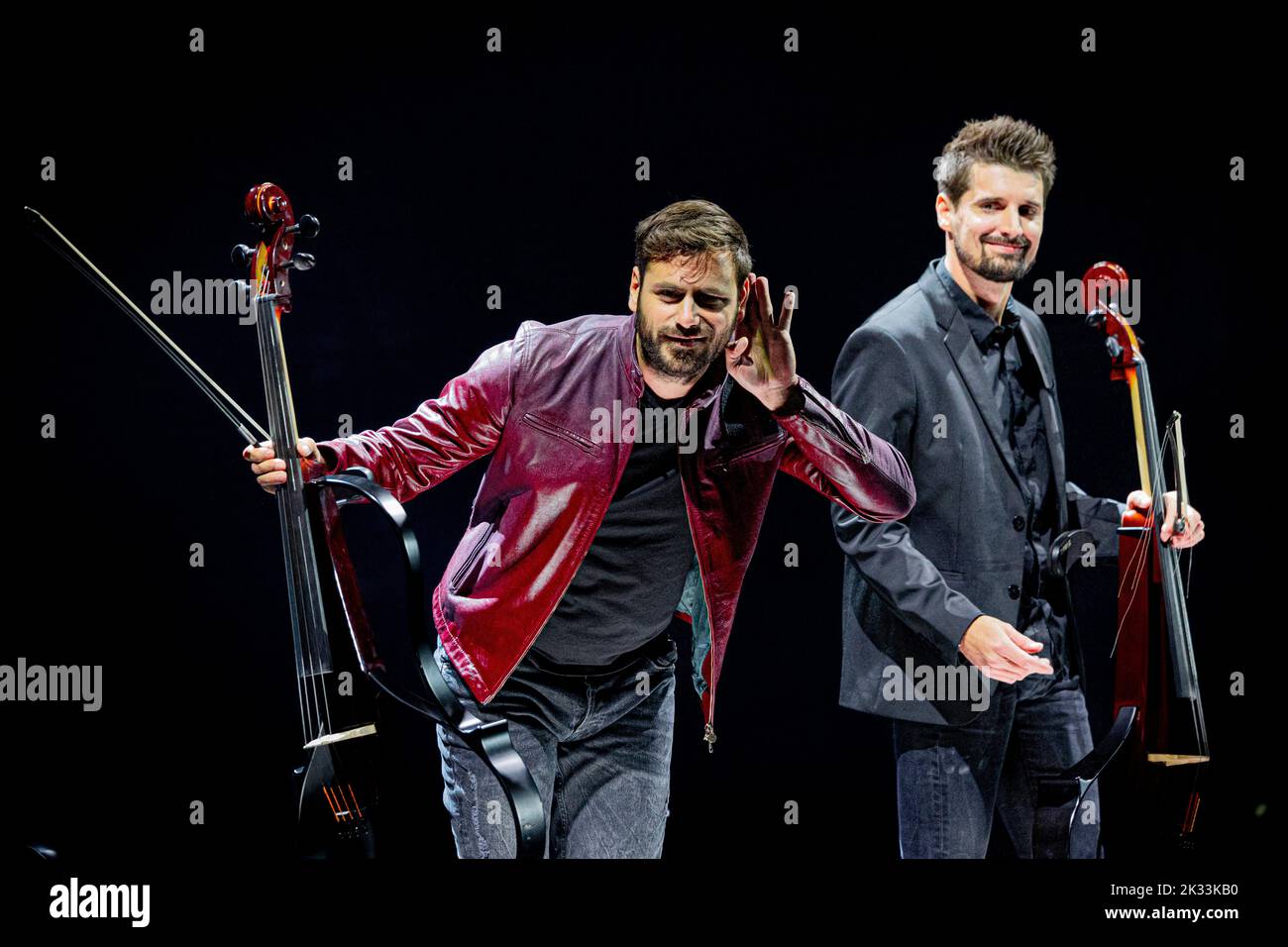 Verona Italy 22 September 2022 2Cellos - Stjepan Hauser and Luka Šulić ...