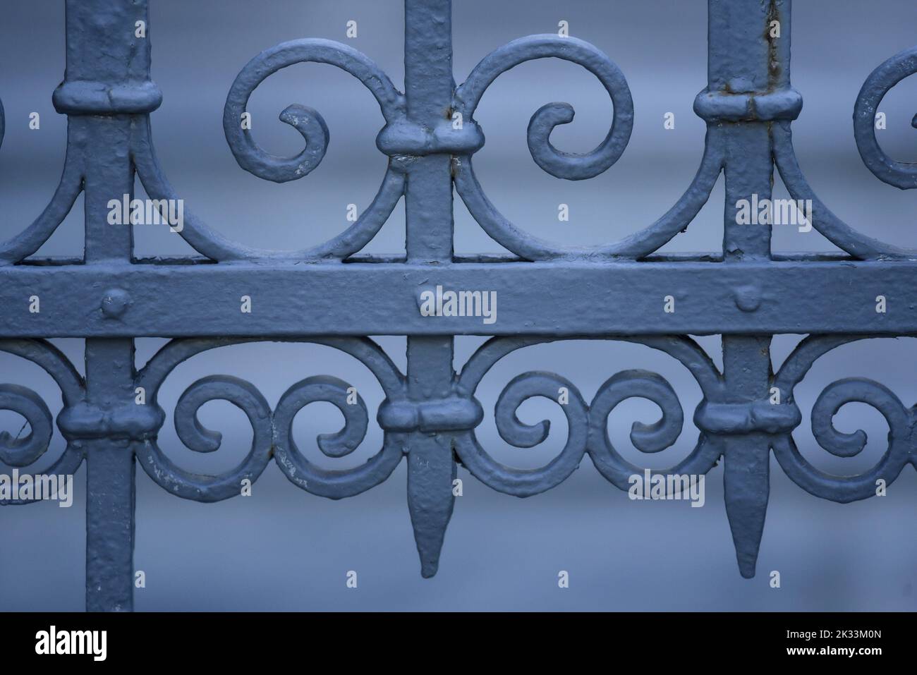 Traditional handcrafted forged iron entrance gate railing in Kifissia ...