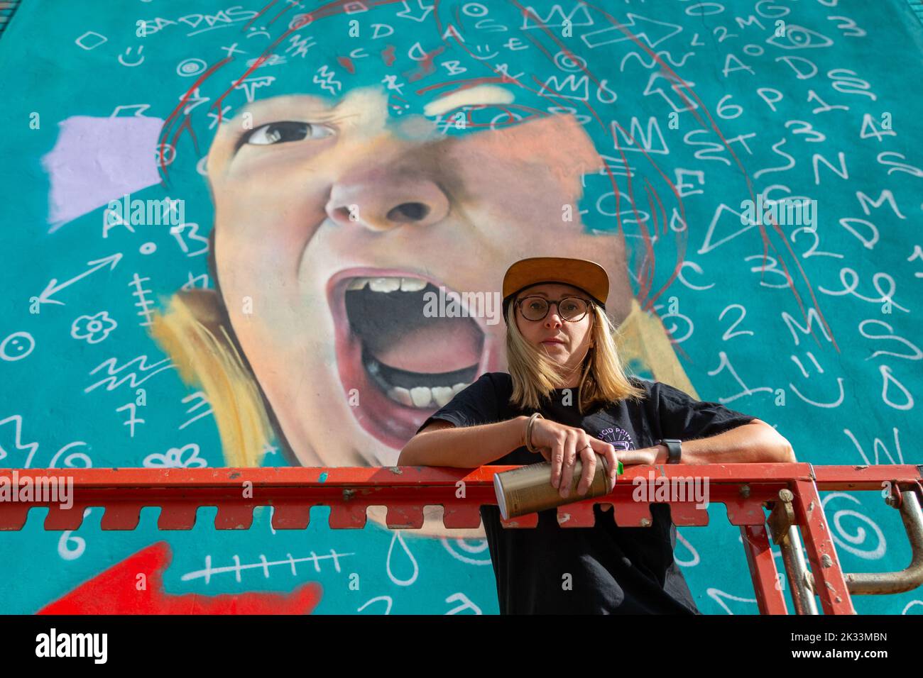 Birmingham, UK. 24th Sep, 2022. Lucy Daniel Illustration with her ...