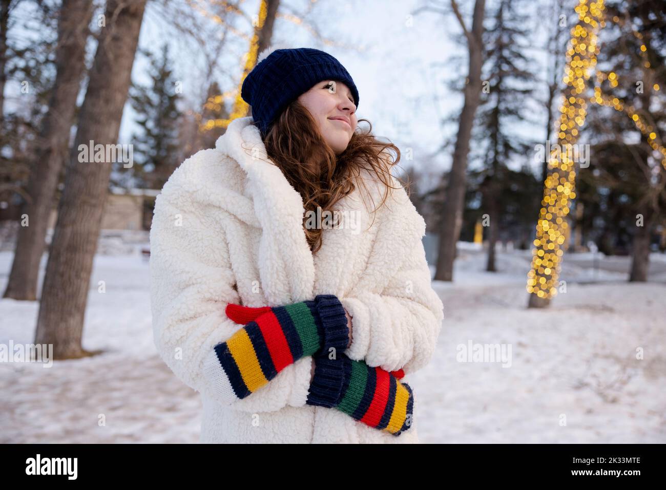 Happy and carefree teen girl hi-res stock photography and images - Alamy
