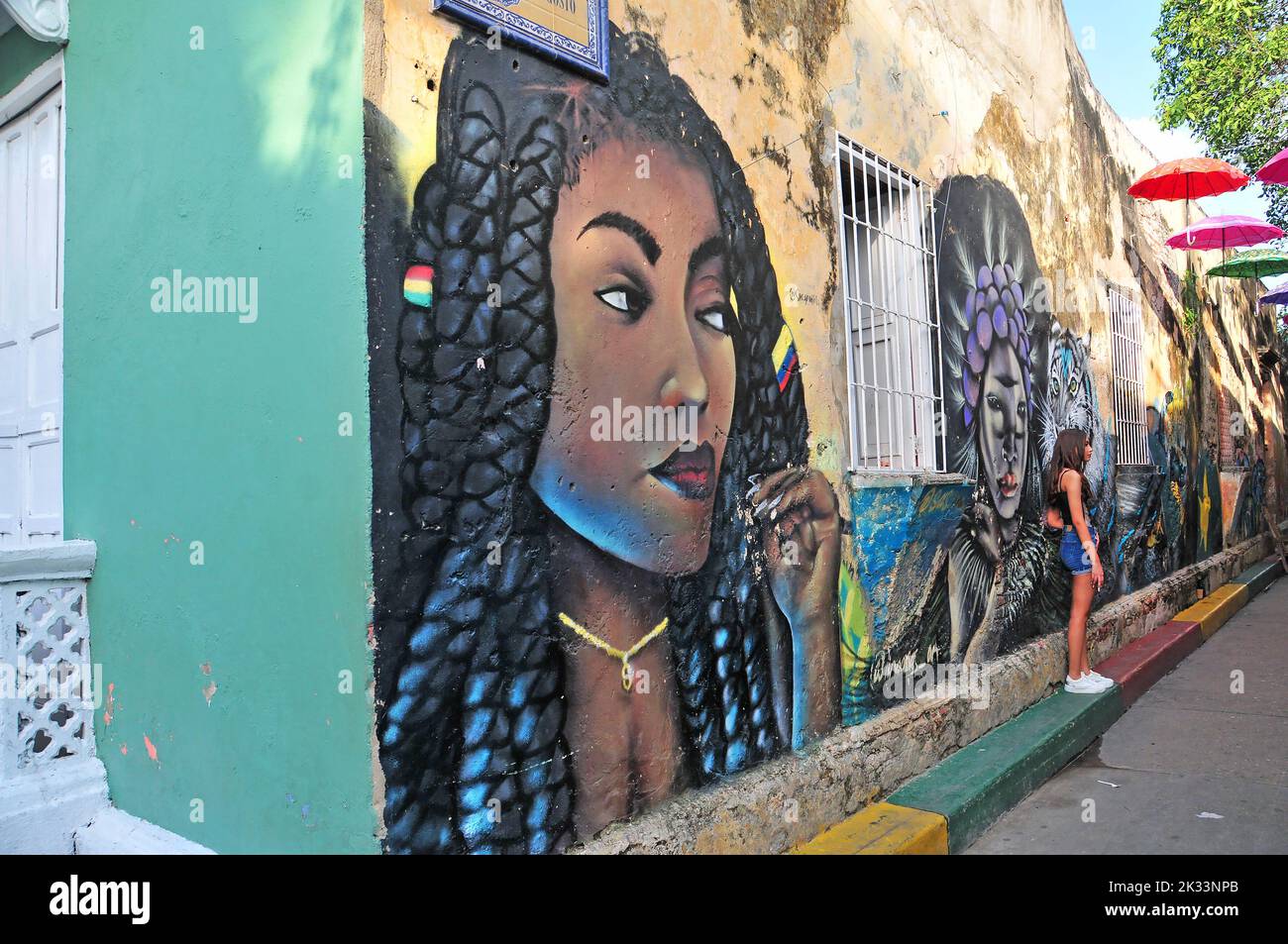 The colorful and eclectic Colombia culture are subjects of its murals ...