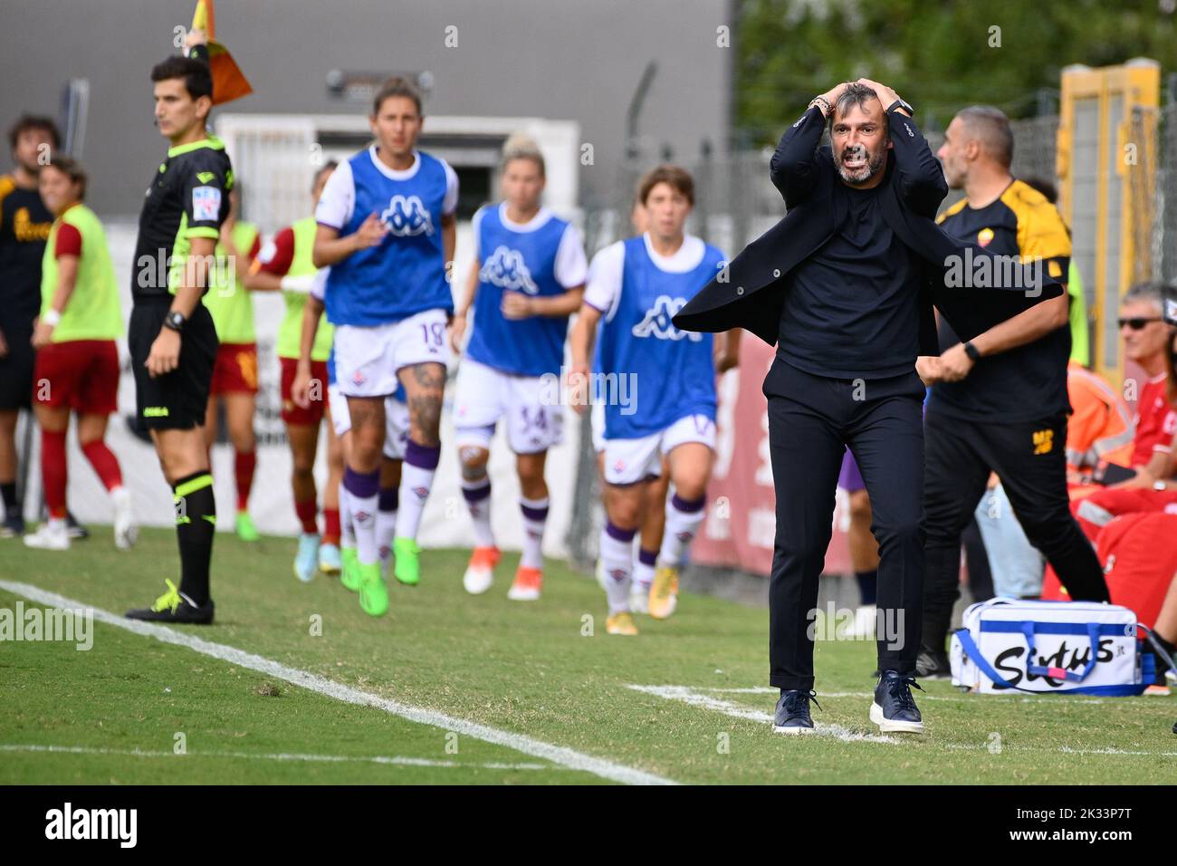 Roma Trainer Alessandro Spugna during football Serie A Women Match ...