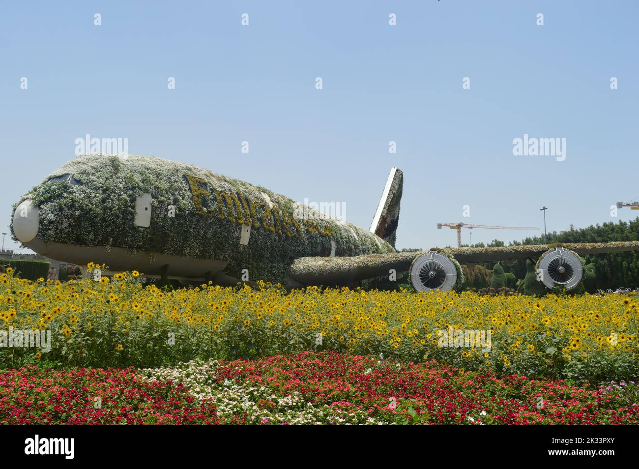 Dubai, UAE. June 01, 2022: A Sculpture of the Emirates Airbus A380 ...