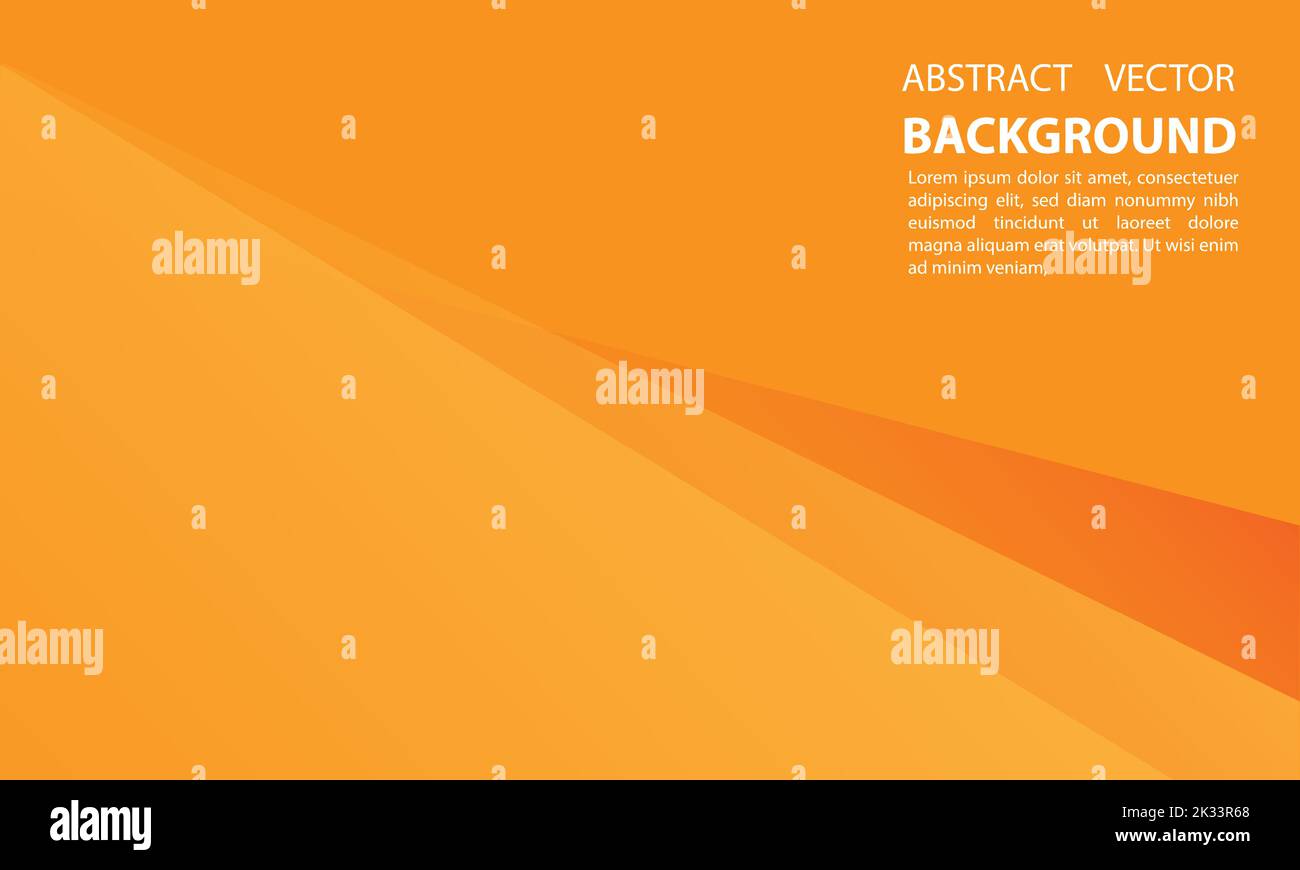 An abstract orange vector background with sample text Stock Vector ...