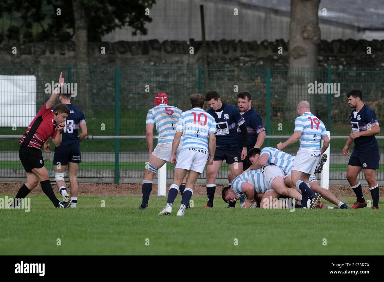 Rugby score offside hi-res stock photography and images - Alamy