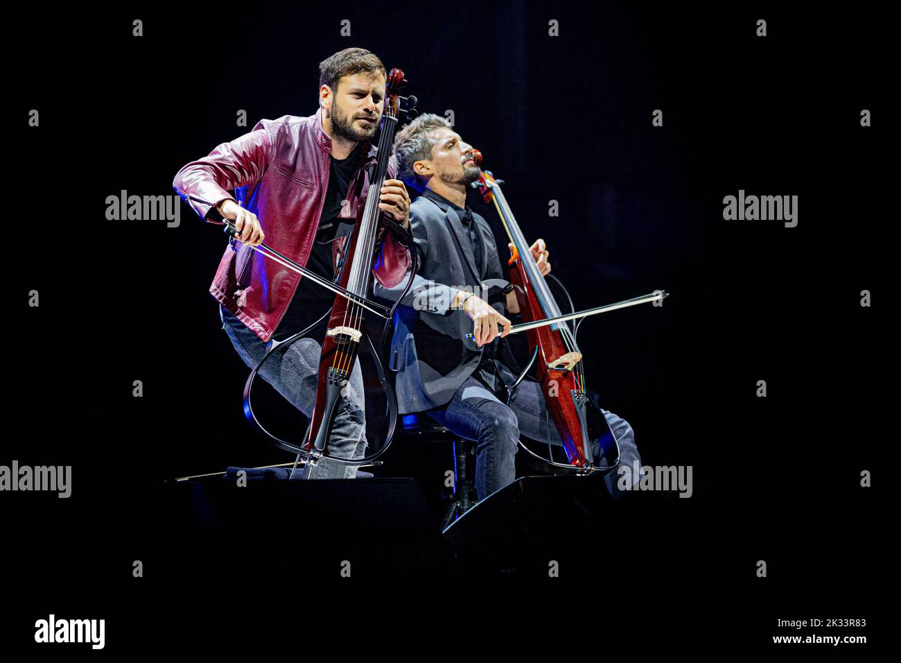 Verona Italy 22 September 2022 2Cellos - Stjepan Hauser and Luka Šulić ...
