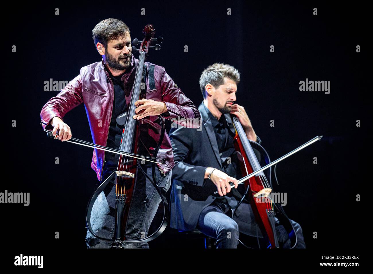 Verona Italy 22 September 2022 2Cellos - Stjepan Hauser and Luka Šulić ...
