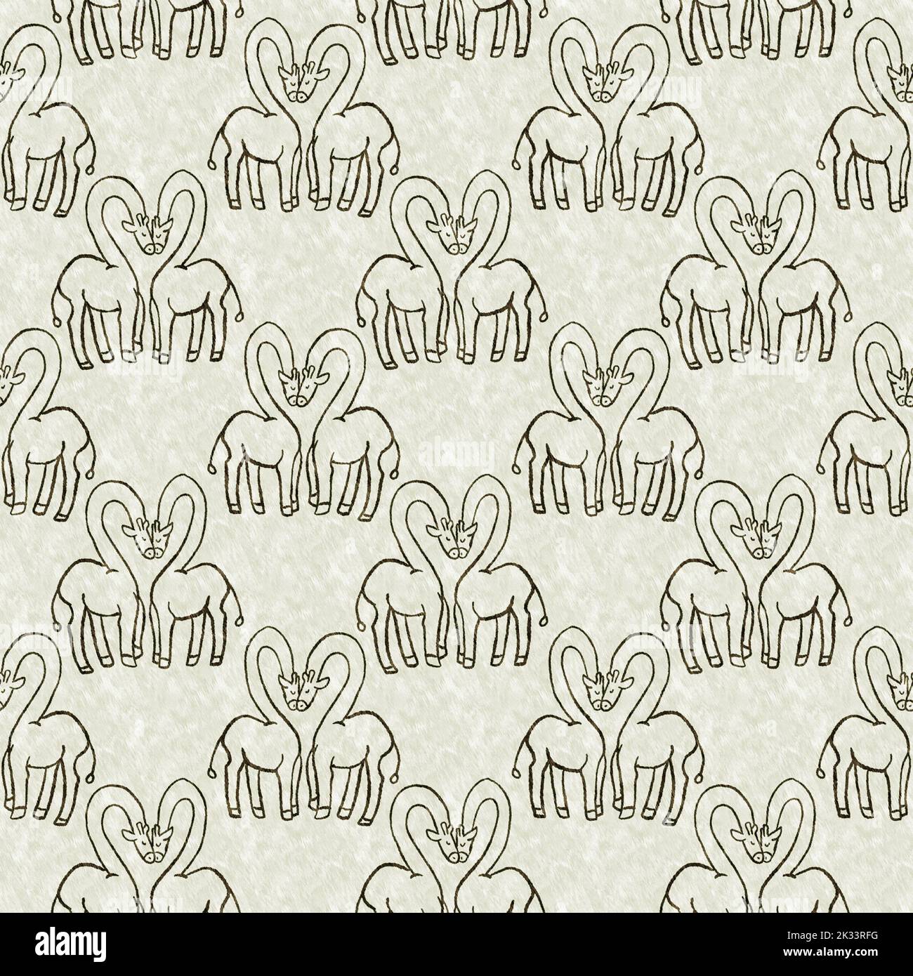 Cute safari wild giraffe animal pattern for babies room decor. Seamless ...