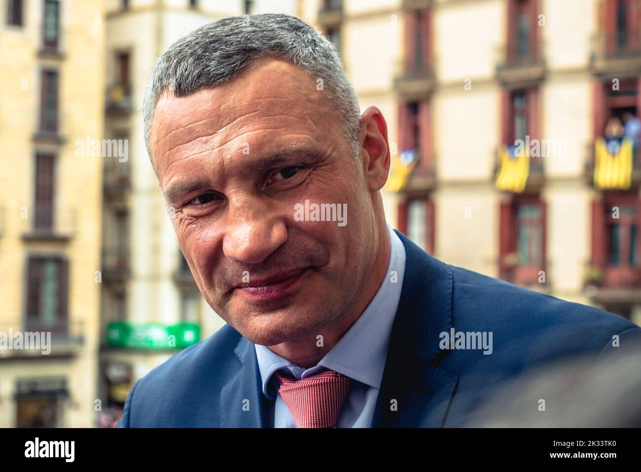 Barcelona, Spain. 24th Sep, 2022. The mayor of Kyiv, VITALI KLITSCHKO ...
