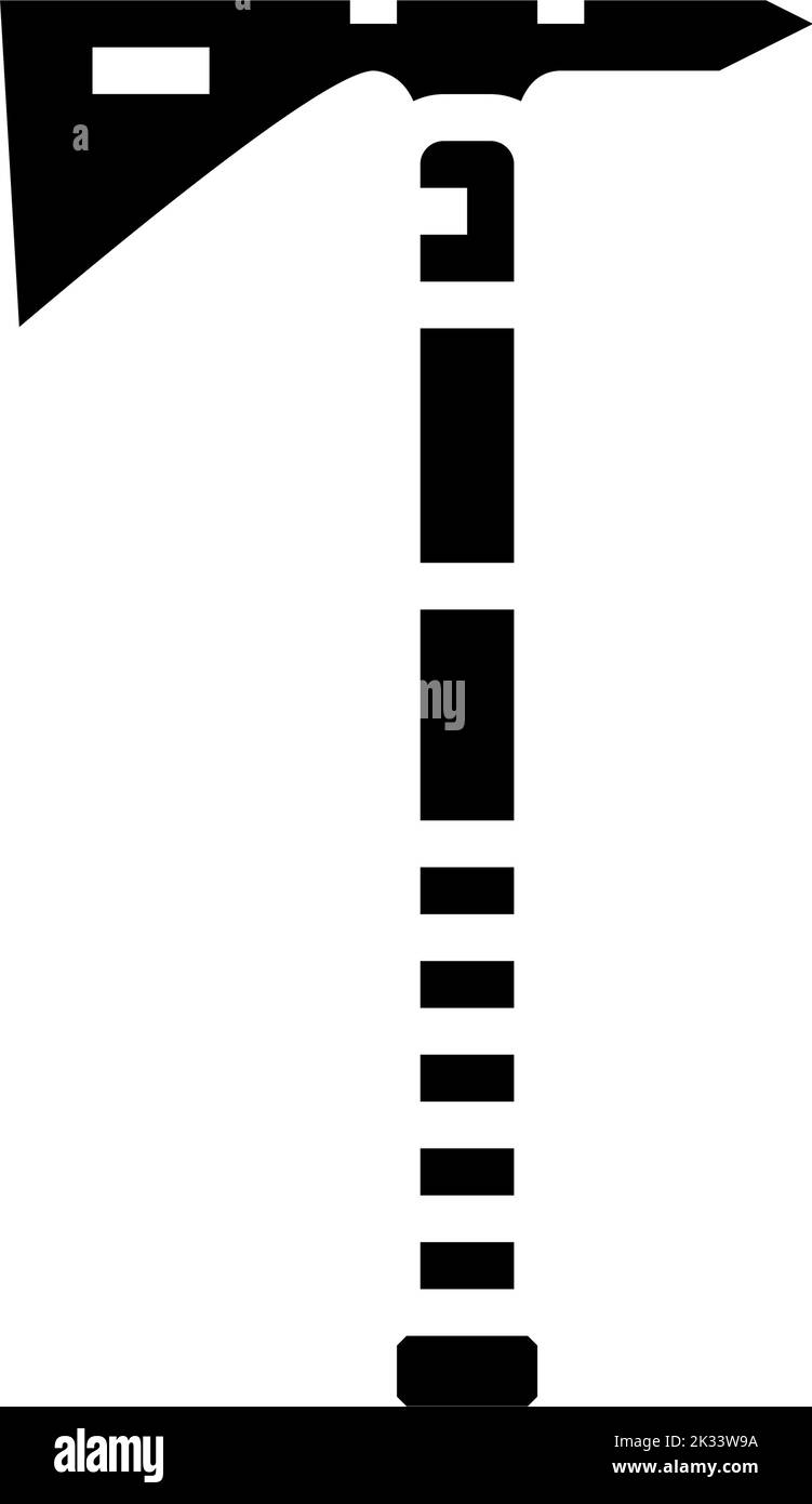 tactical axe hatchet glyph icon vector illustration Stock Vector Image ...