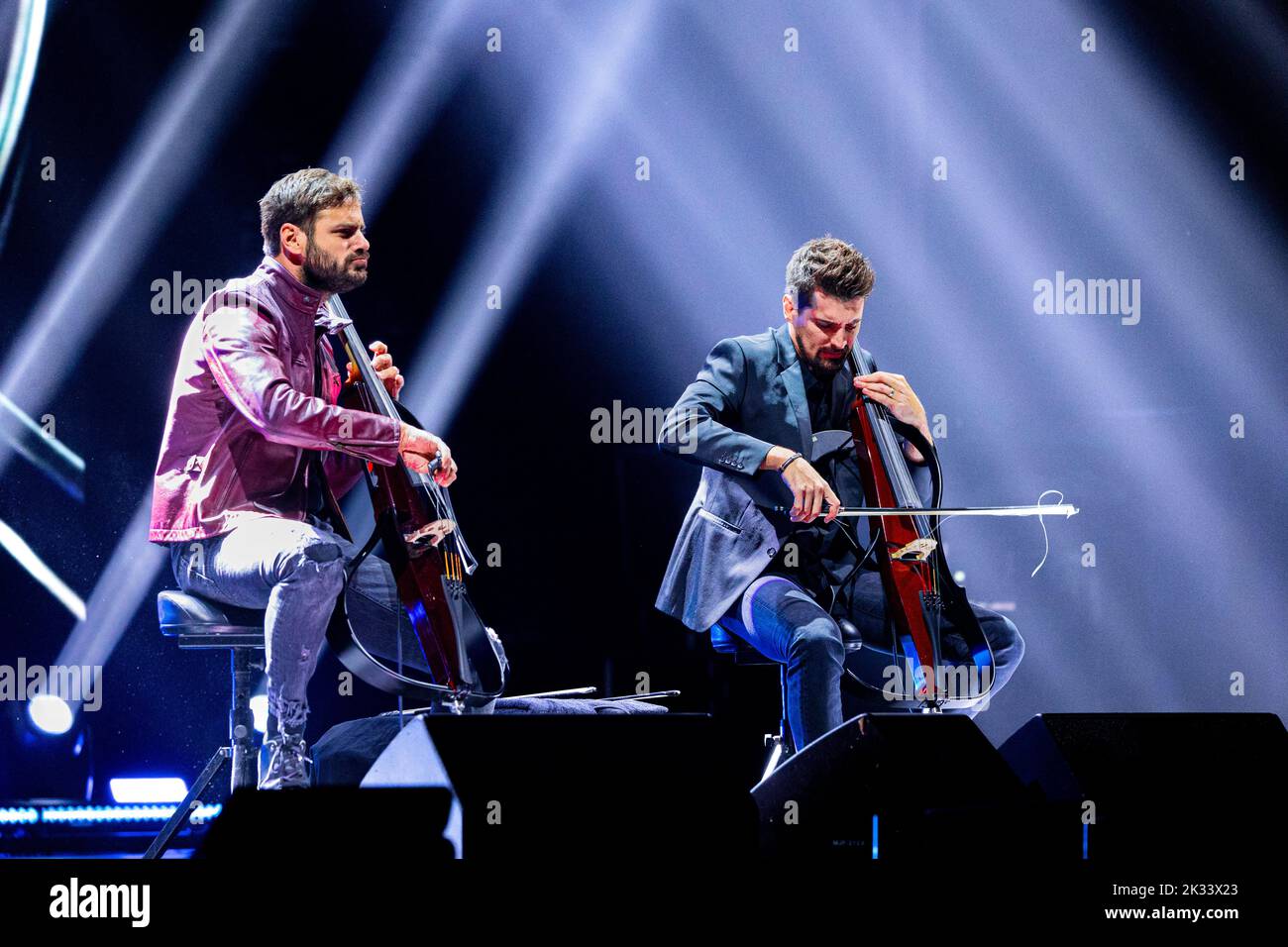 Verona Italy 22 September 2022 2Cellos - Stjepan Hauser and Luka Šulić ...