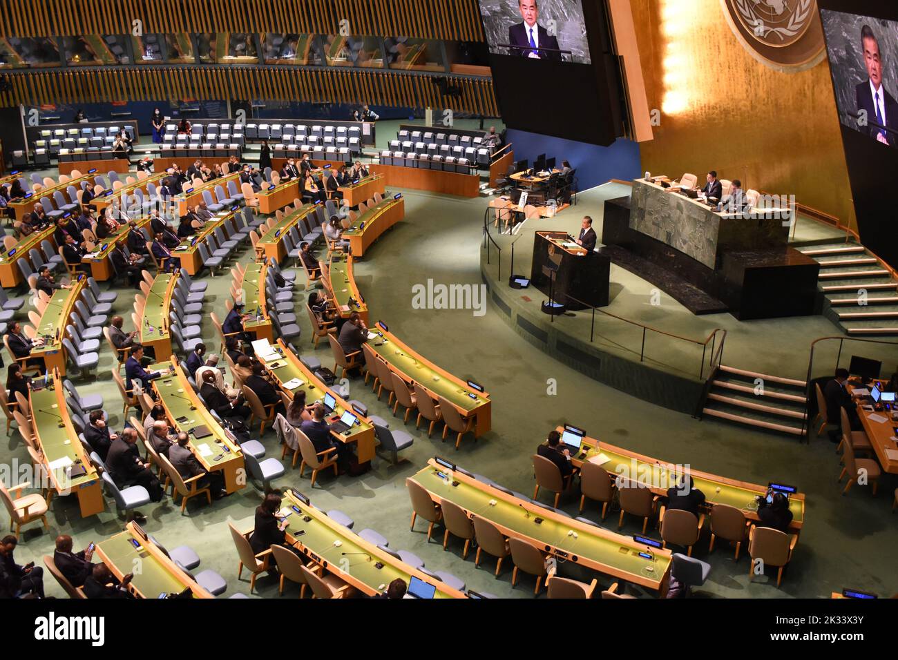 New York City, United States. 24th Sep, 2022.Chinese State Councilor ...