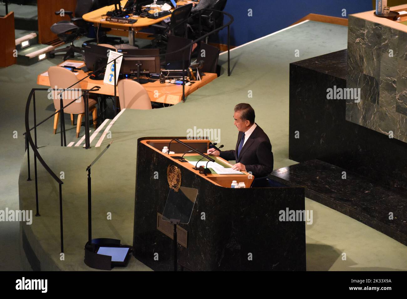 New York City, United States. 24th Sep, 2022.Chinese State Councilor ...