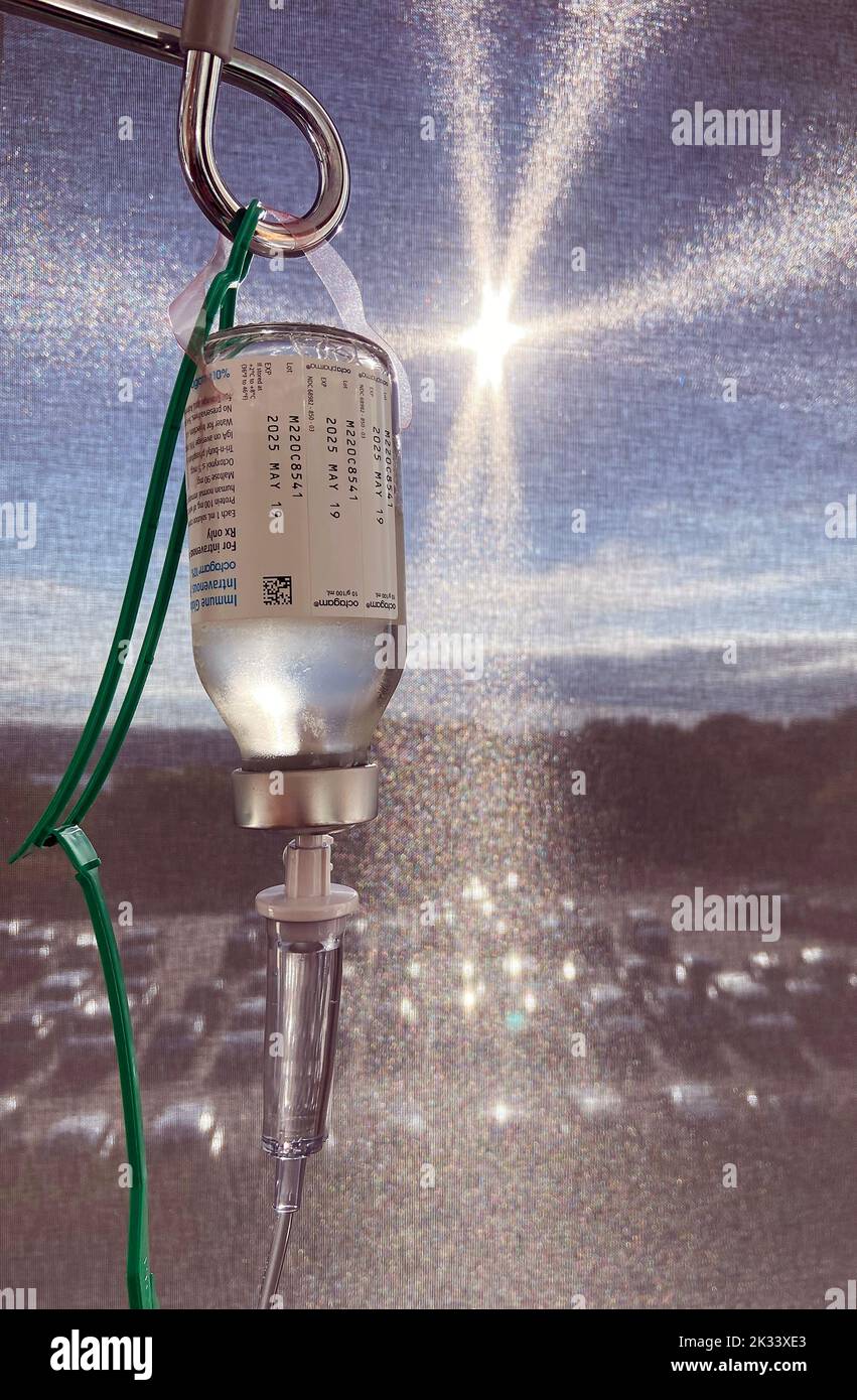 Dubuque, Iowa, USA. 21st Sep, 2022. Immune Globulin Intravenous is used ...