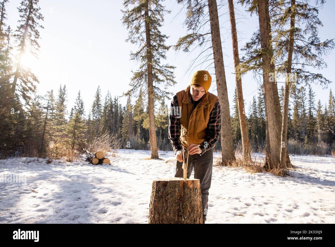 Wood for chopping hi-res stock photography and images - Alamy