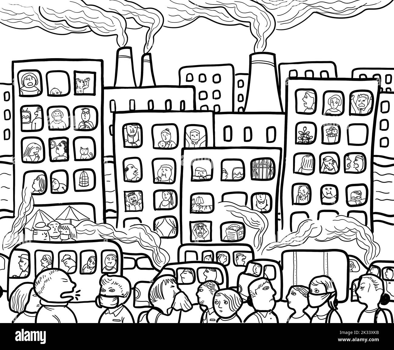 Density stress Black and White Stock Photos & Images - Alamy