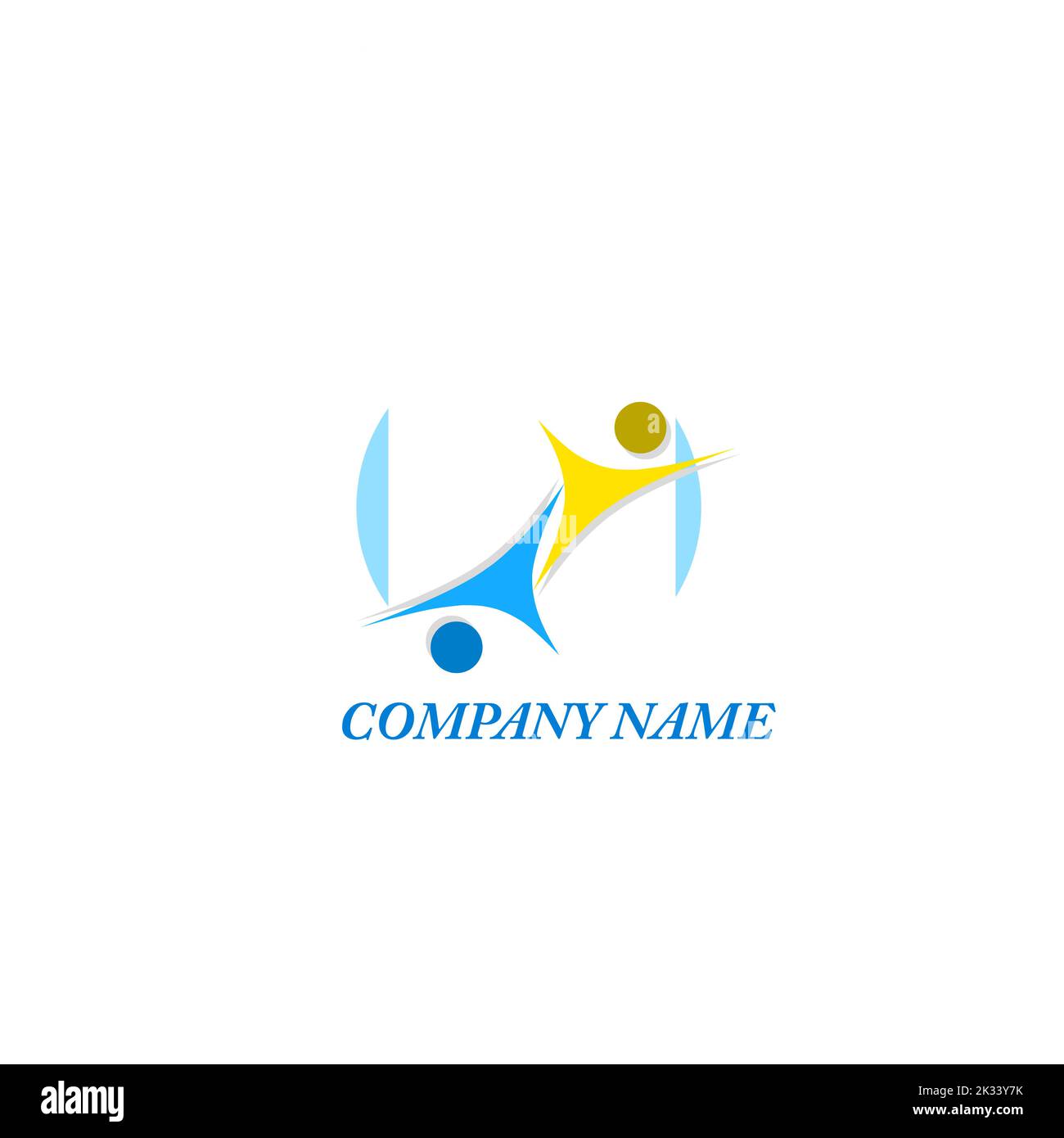 A sample logo for a brand on a white background that can be used as a ...