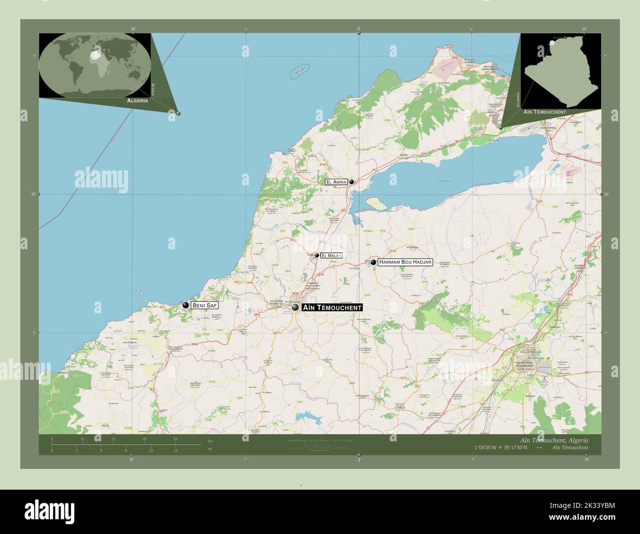 Map of ain Stock Vector Images - Alamy