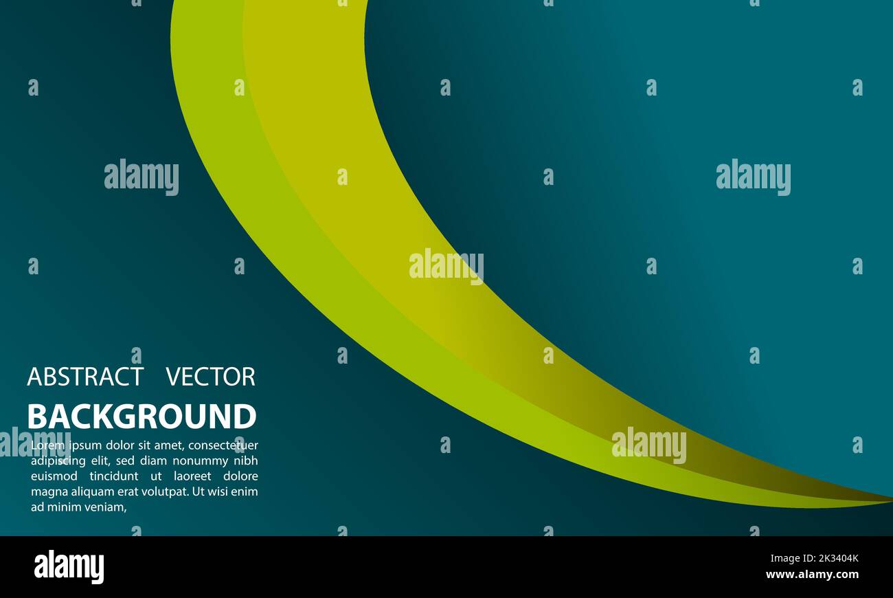 An abstract blue and green vector background with sample text Stock ...