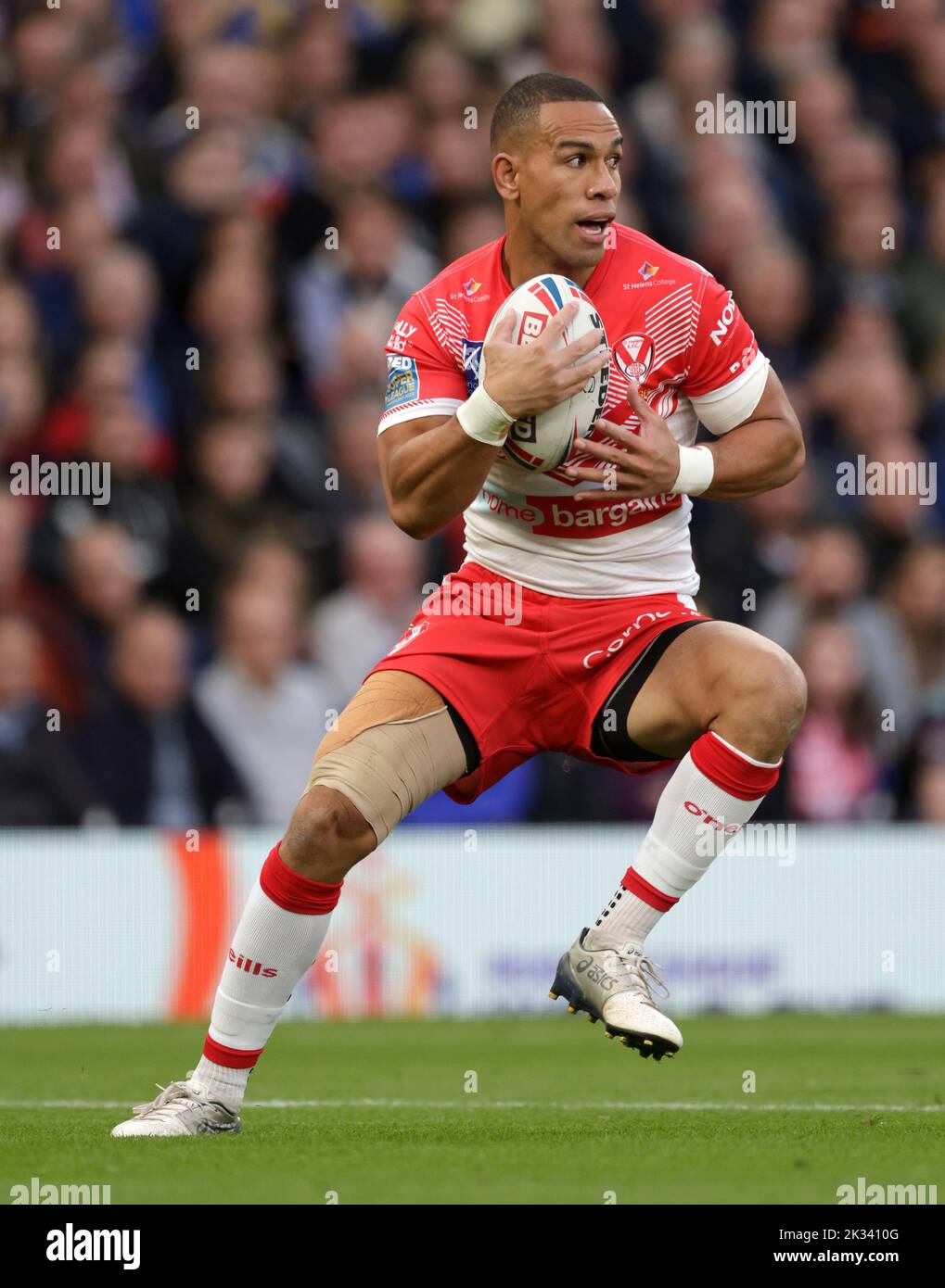 St Helens' Will Hopoate during the Betfred Super League Grand Final at ...