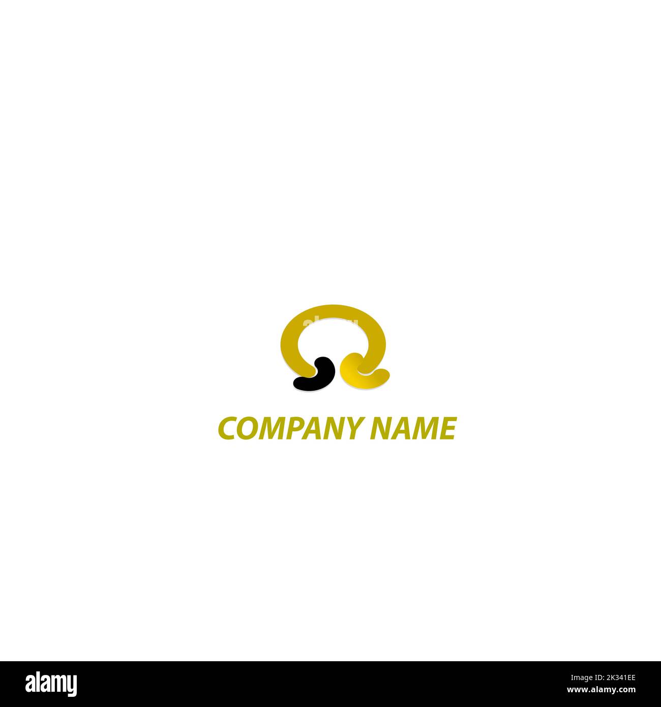 A sample logo for a brand on a white background that can be used as a ...