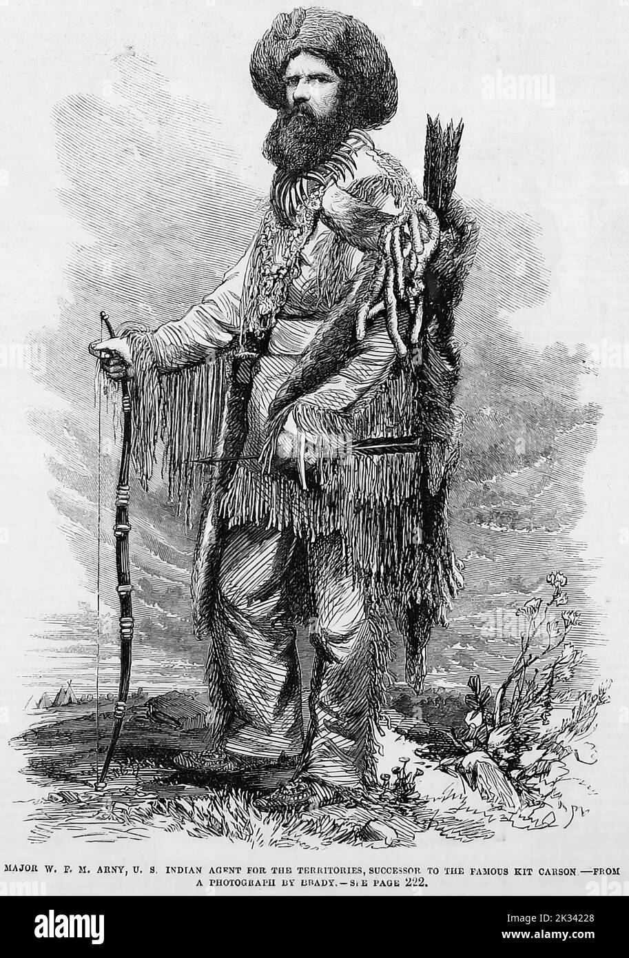 Portrait of Major William Frederick Milton Arny, Indian Agent for the ...