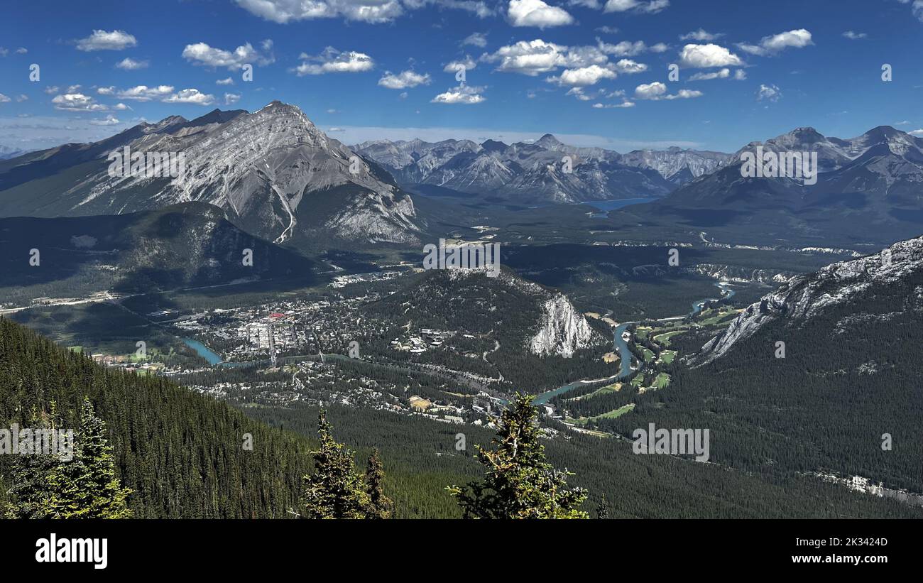A beautiful summer landscape in Banff National Park, Alberta, Canada ...