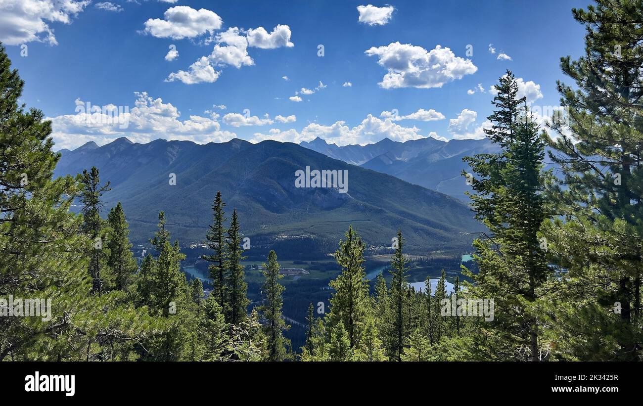 A beautiful summer landscape in Banff National Park, Alberta, Canada ...
