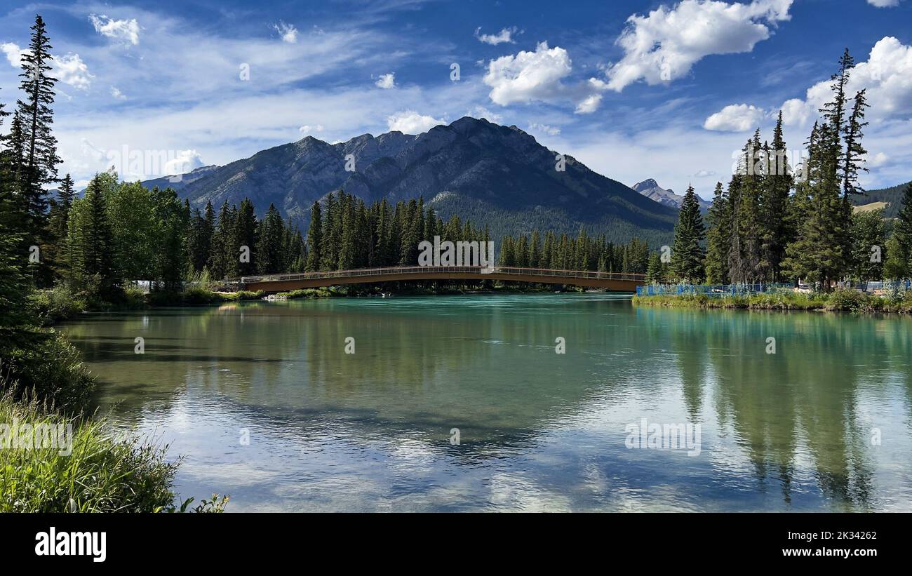 A beautiful summer landscape in Banff National Park, Alberta, Canada ...