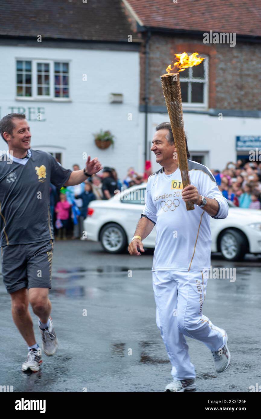 Raymond Blanc carried the torch through Wallingford Olympic Torch ...