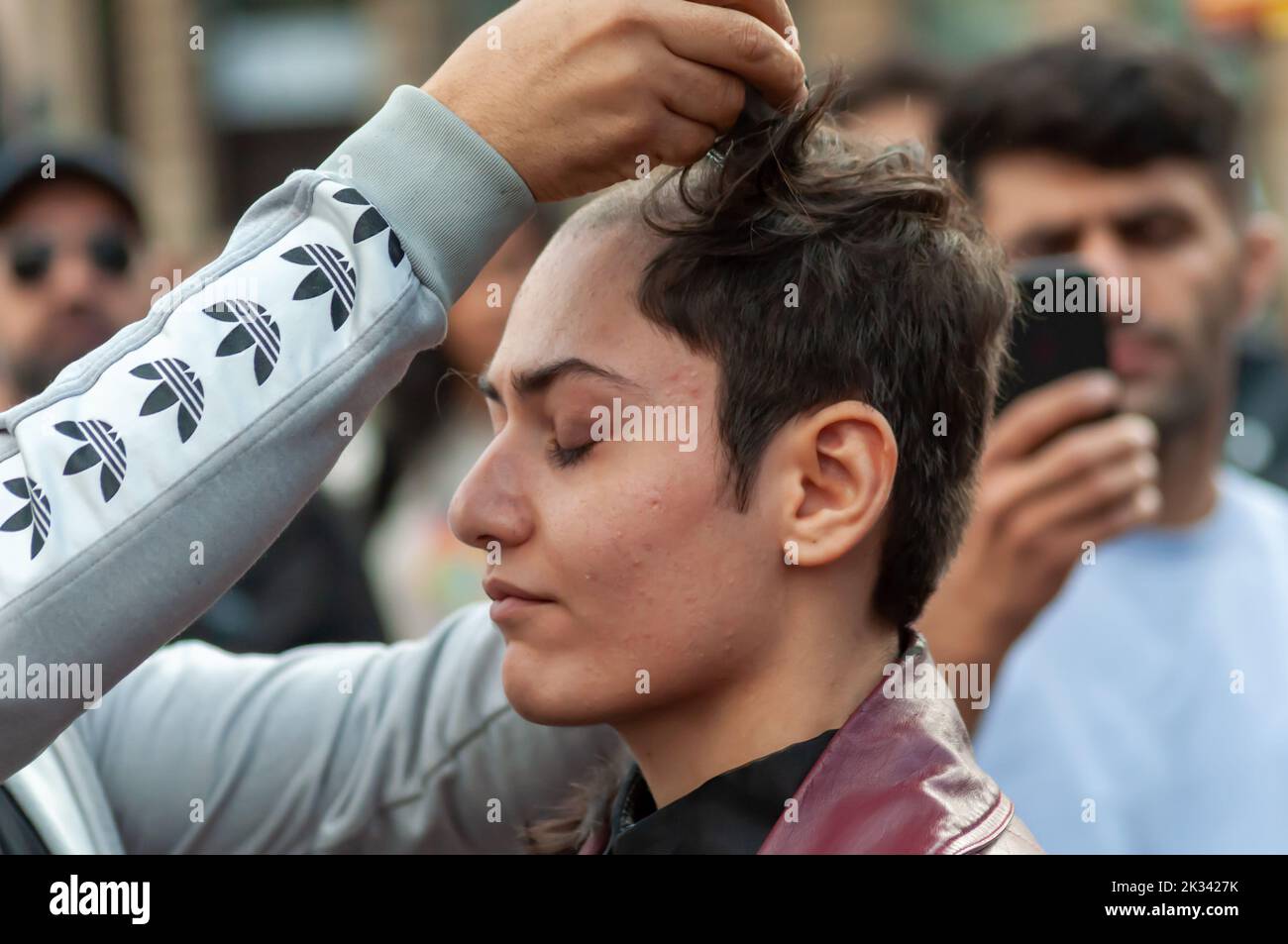 Glasgow, Scotland, UK. 24th September 2022: Melika Balali, an Iranian ...