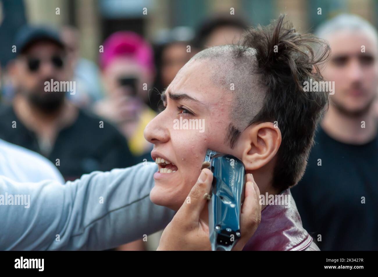 Glasgow, Scotland, UK. 24th September 2022: Melika Balali, an Iranian ...