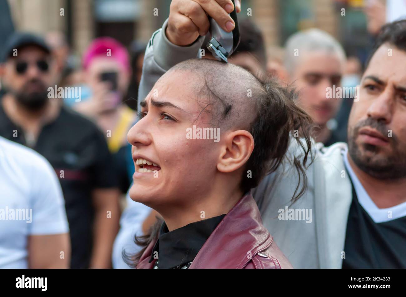 Glasgow, Scotland, UK. 24th September 2022: Melika Balali, an Iranian ...