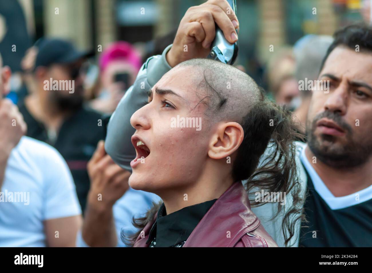 Glasgow, Scotland, UK. 24th September 2022: Melika Balali, an Iranian ...