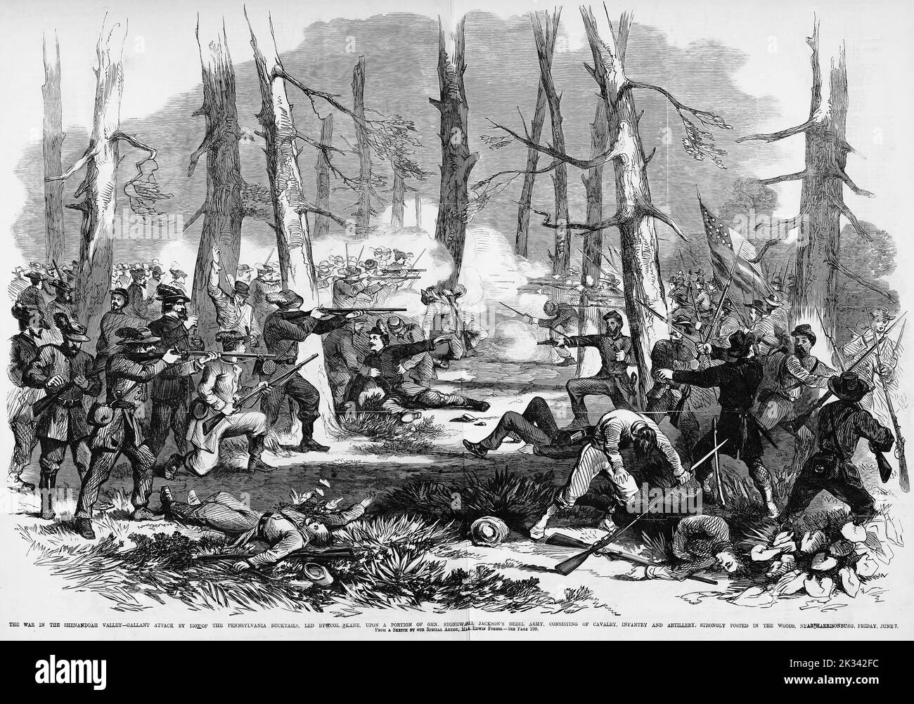 The War in the Shenandoah Valley - Gallant attack by 150 of the ...