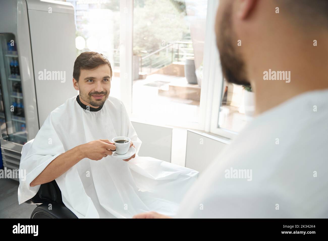 Barber and coffee shop hi-res stock photography and images - Alamy