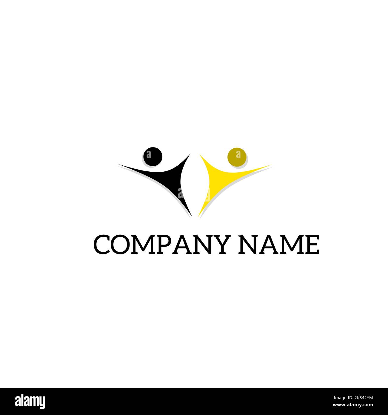 A sample logo for a brand on a white background that can be used as a ...